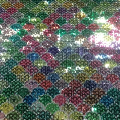 Cina Tessuto dello zecchino di scintillio tricottato morbidezza, multi lustrino del tessuto dello zecchino di colore stampato in vendita