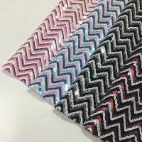 China Long Durability Silver Sequin Fabric , Silver Sequin Material Reusable Soft for sale