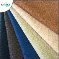 China Colored Python Quilted Leather Fabric Fancy Glossy Patterned Striped for sale