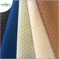 China Colored Python Quilted Leather Fabric Fancy Glossy Patterned Striped for sale