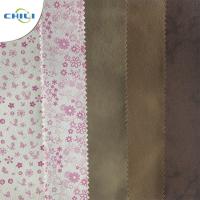 China Embossed  PU Leather Fabric Advanced Technology Thick  Polyestermaterial for sale
