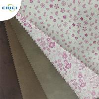 China Embossed  PU Leather Fabric Advanced Technology Thick  Polyestermaterial for sale
