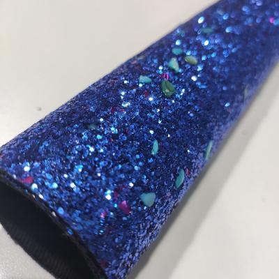 China De zak 1.4mm 54/55 ' Lovertjefonkeling schittert Pu-Leerstof Te koop