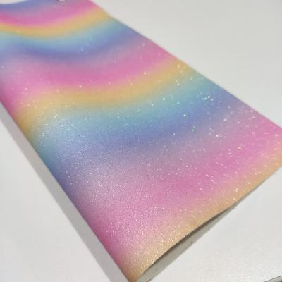 Cina Tessuto resistente del cuoio di scintillio dell'abrasione dell'arcobaleno 0.65mm in vendita