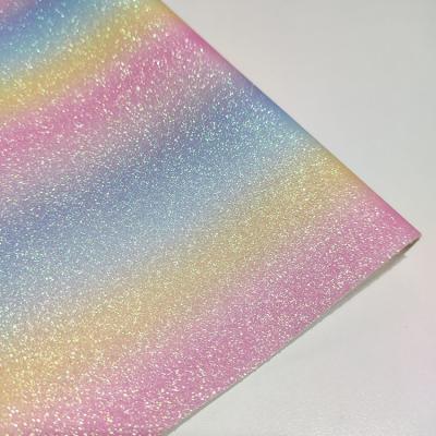 Cina Tessuto resistente del cuoio di scintillio dell'abrasione dell'arcobaleno 0.65mm in vendita