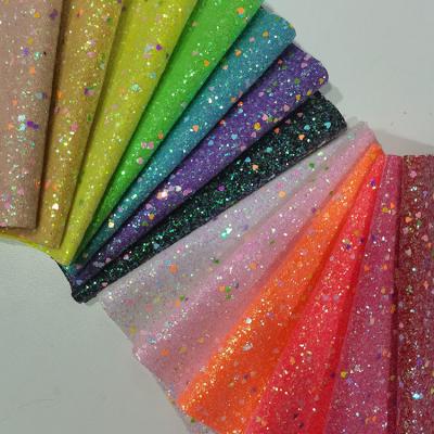 China Tessuto di cuoio del grado 3 della borsa della scarpa della decorazione del hairbow di DIY dello strato robusto metallico di scintillio for sale