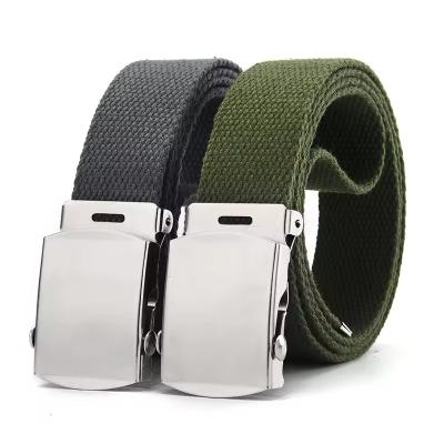 Cina Cintura di cotone di nylon D anello cintura da telaio di metallo oro buckle nero khaki cinture da telaio maschile in vendita