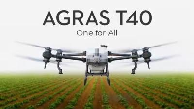 China DJI Agras T40 Combo Agricultural Payload Sprayer Drone 40L Tank 50kg Spreading Payload Dual Atomized Spraying System for sale