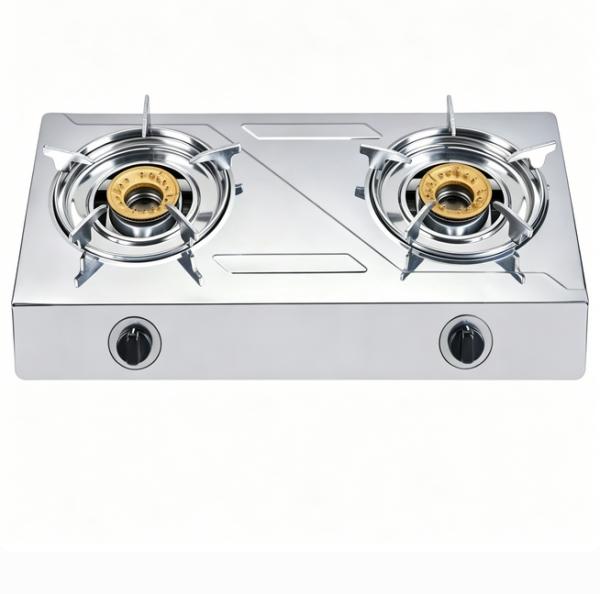 Quality Manufacturer Stainless Steel Tabletop 2 Burner Natural Stove Kitchen OEM ODM for sale