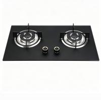 Quality Built in 2 Shabaf Burners Cooker Glass 60CM Gas Hob Kitchen OEM ODM Manufacturer for sale