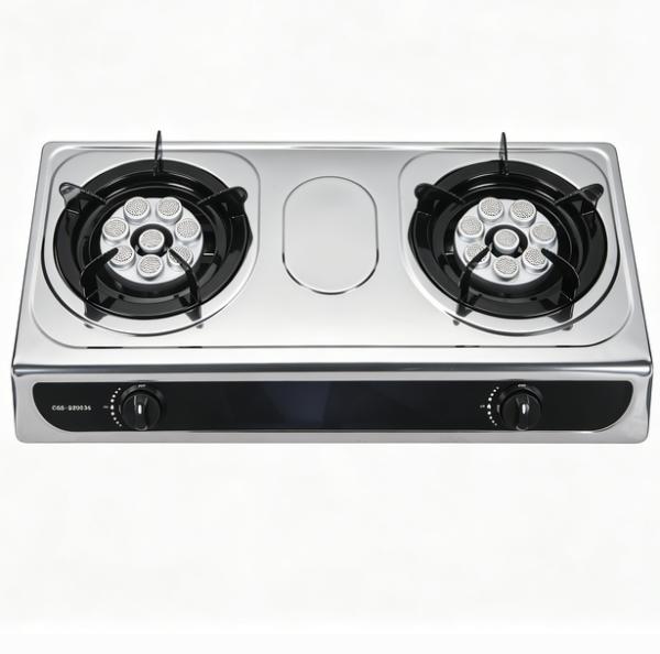 Quality Portable 2 Burner Gas Stove Stainless Steel ODM OEM Class Household Factory for sale