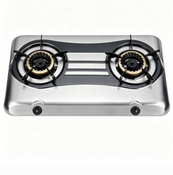 Quality Teflon Table Top Gas Cooker 2 Burner Powder Coated Cooking ODM OEM Manufacturer for sale