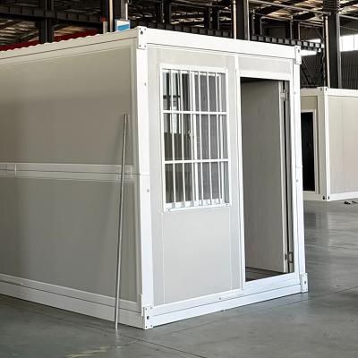 China Casa contenedor prefabricada moderna, pequeña, desmontable, plegable y expandible en venta