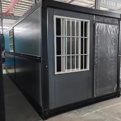 중국 고품질 조립식 20피트 조립식 럭셔리 폴드 아웃 모듈 접이식 접을 수 있는 소형 컨테이너 사무실 주택 판매용