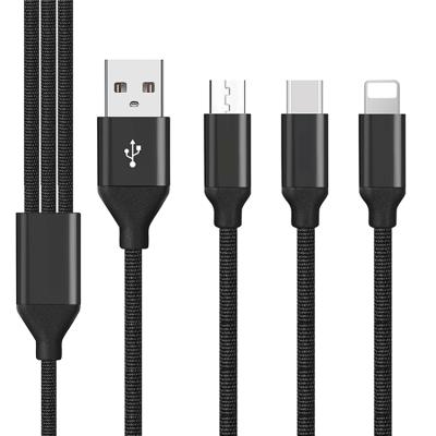 China Durable 3 In 1 Multifunctional USB Cable OD 3.5mm for sale
