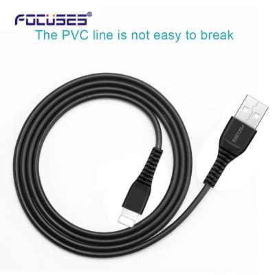 China USB A to Lightning Cable Fast Charging 2A | PVC Lightning Charger Cord 480Mbps for sale