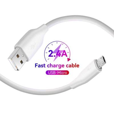 China 2.4A Micro USB Fast Charging Cable, Android Micro USB Data Sync Cord for Samsung, LG, Tablets, Speaker for sale