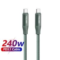 China 5A 240W PD 3.1 USB‑C Cable Nylon Braided E‑Marker Chip Fast Charge & 480Mbps Data Sync Cable for sale