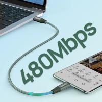 China 5A 240W PD 3.1 USB‑C Cable Nylon Braided E‑Marker Chip Fast Charge & 480Mbps Data Sync Cable for sale