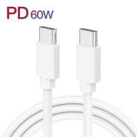 China High Speed USB 2.0 Type C Cable PD60W USB C To Type C Fast Charging Cable for sale