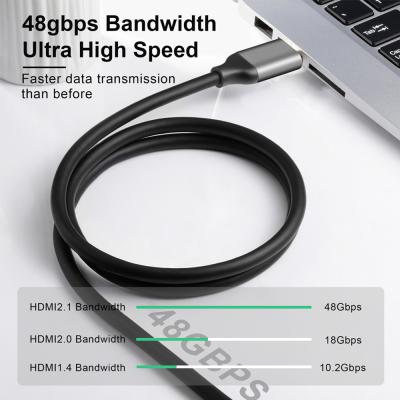 Cina cavo dell'alloggio 8k HDMI 2,1 della lega di alluminio del cavo di 1.5M High Speed HDMI in vendita