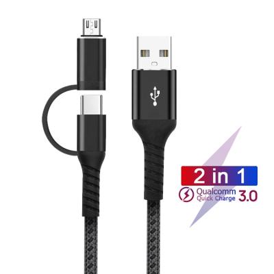 China 10000 Times Nylon Braided USB Cable OD 3.5mm USB Sync Cable for sale