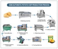 China Semi Automatic Potato Chips Making Machine , Commercial Potato Chip Maker for sale