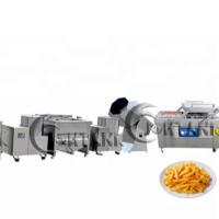 China Small Scale Fully Automatic French Fries Machine 500kg/H for sale