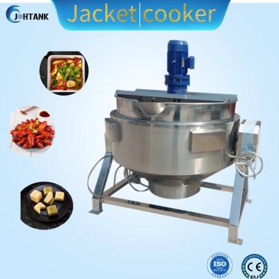 Cina bollitore rivestito del vapore elettrico 2000L, inclinante Team Kettle Mixer in vendita