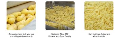 Cina Patate fritte congelate completamente automatiche SS304 che producono la patata Chips Production Line della macchina in vendita
