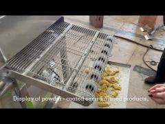 Automatic Fried Bread Crumb Chicken Battering Breading Coating Machine