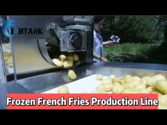2000Kg/H Electric Frozen French Fries Production Line 304 Stainless Steel