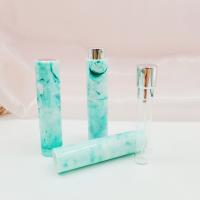 China Plastic Injection Marble Pattern Refillable Perfume Bottle Customized Color 8ml for sale