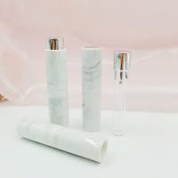 China Plastic Injection Marble Pattern Refillable Perfume Bottle Customized Color 8ml for sale