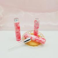 China Plastic Injection Marble Pattern Refillable Perfume Bottle Customized Color 8ml for sale