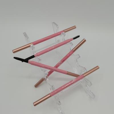 Cina Gli ABS delicati della matita di sopracciglio del triangolo 146mm 7mm raddoppiano il contenitore capo di trucco dell'occhio con la spazzola in vendita