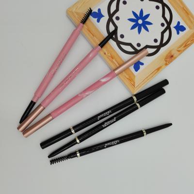Cina Gli ABS delicati della matita di sopracciglio del triangolo 146mm 7mm raddoppiano il contenitore capo di trucco dell'occhio con la spazzola in vendita