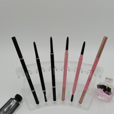 Cina Gli ABS delicati della matita di sopracciglio del triangolo 146mm 7mm raddoppiano il contenitore capo di trucco dell'occhio con la spazzola in vendita