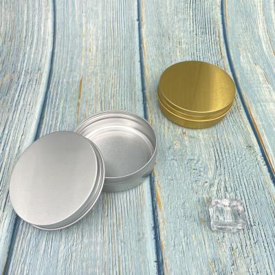 Cina Colore su misura resistente chimico di alluminio di Tin Jars 100ml dell'oro con il coperchio a vite in vendita
