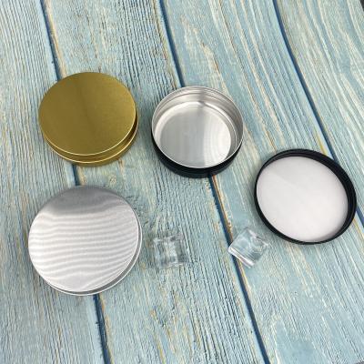 Cina Colore su misura resistente chimico di alluminio di Tin Jars 100ml dell'oro con il coperchio a vite in vendita