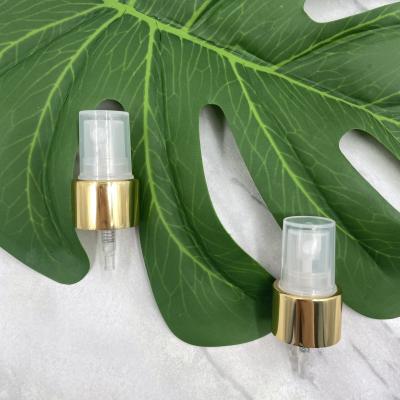 Cina Chiusura fine 0.12ML 0.16ML dell'alluminio dello spruzzatore 20/410 della pompa della foschia dell'oro in vendita