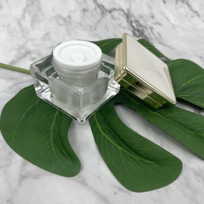 Cina Contenitori di Jade Surface Plastic Cream Jars 30g 50g metallizzati per i cosmetici in vendita