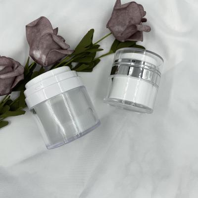 Cina 15 / strumenti portatili di trucco di viaggio della pompa 30/50g del barattolo del contenitore di facile impiego cosmetico crema acrilico vuoto senz'aria della bottiglia in vendita