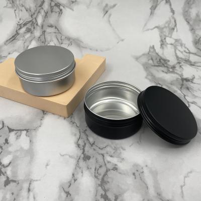 Cina Matt Black Aluminium Tin Jars 150ml ha personalizzato il colore a perfetta tenuta in vendita