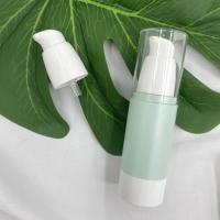 China 80ml 120ml Clear Airless Pump Bottles AS Cap Empty Metallized Surface For Foundation for sale