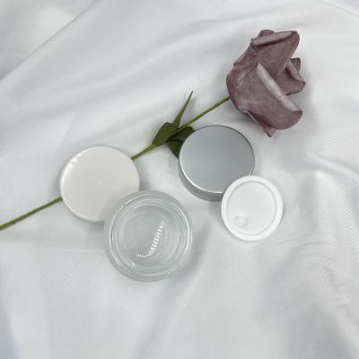 Cina Il cosmetico di vetro su ordinazione rotondo 20g stona l'altezza d'imballaggio 3.2cm del diametro 4.7cm in vendita