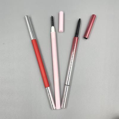 Cina Gli ABS delicati della matita di sopracciglio del triangolo 146mm 7mm raddoppiano il contenitore capo di trucco dell'occhio con la spazzola in vendita