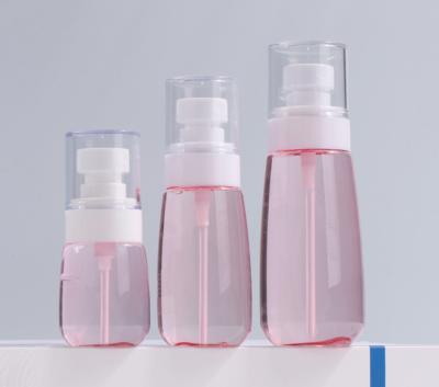 Cina tocco morbido facciale bianco d'imballaggio dello spruzzatore fine di rosa trasparente della bottiglia della pompa di 100ml Petg singolo in vendita