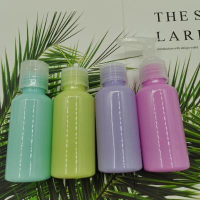China Van de het Huisdierenpomp van Skincare 75ml van de reis Vastgestelde Reeks de Flessen Roze Purpere Lichtgroene Lichtblauw Te koop