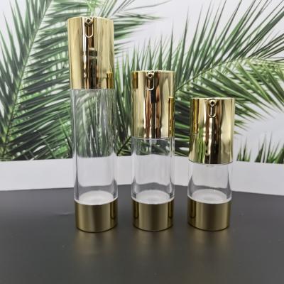 Κίνα Λαμπρό ασημένιο χρώμα 15ml, 30ml, χωρίς αέρα μπουκάλι 2022 τιμών εργοστασίων πολυτέλειας 50ml Skincare συσκευάζοντας προς πώληση